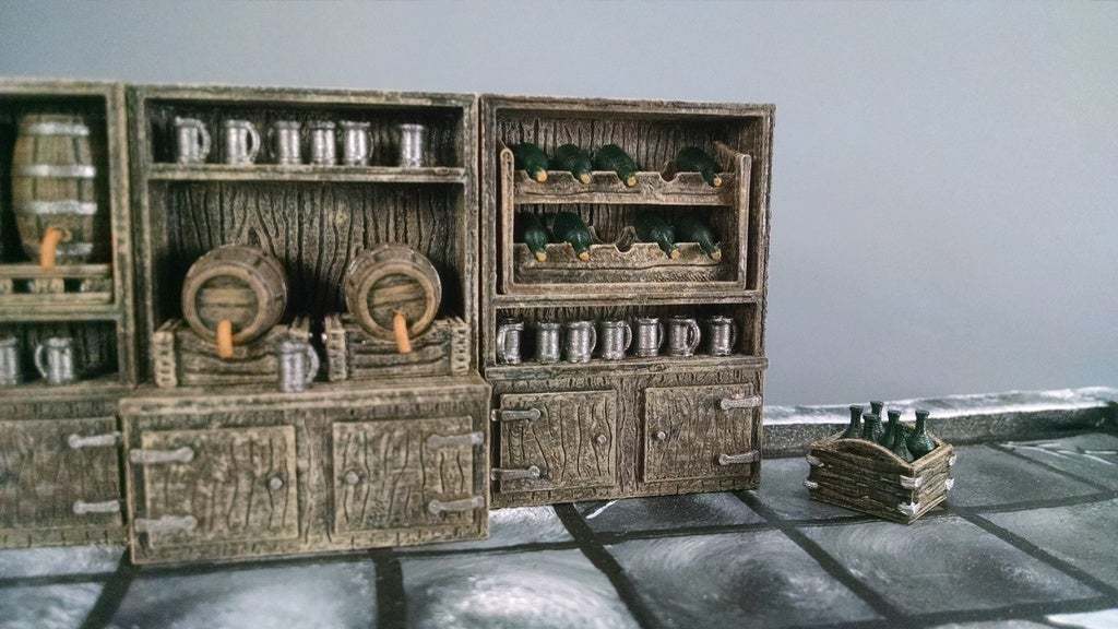 Free STL file 28mm Bar Back and Accessories 🔙 ・3D printable model to ...