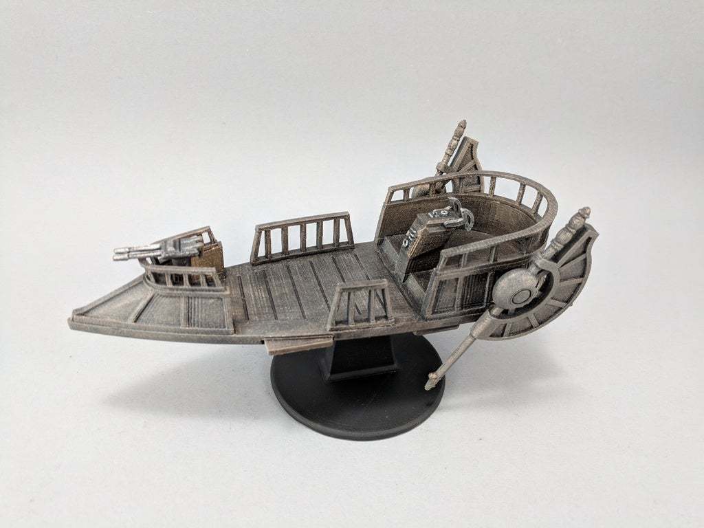 Free STL file Sci-fi Pirate Skiff 🏴‍☠️ ・Model to download and 3D print ...