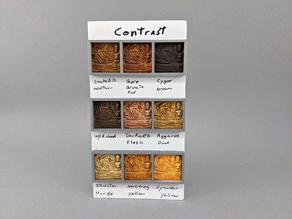 🎨 Miniature paint color sample・Free STL File for ・Cults