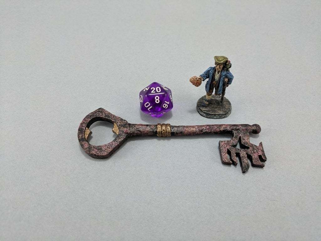 🔑 Rusted Key Prop・Free STL File for ・Cults