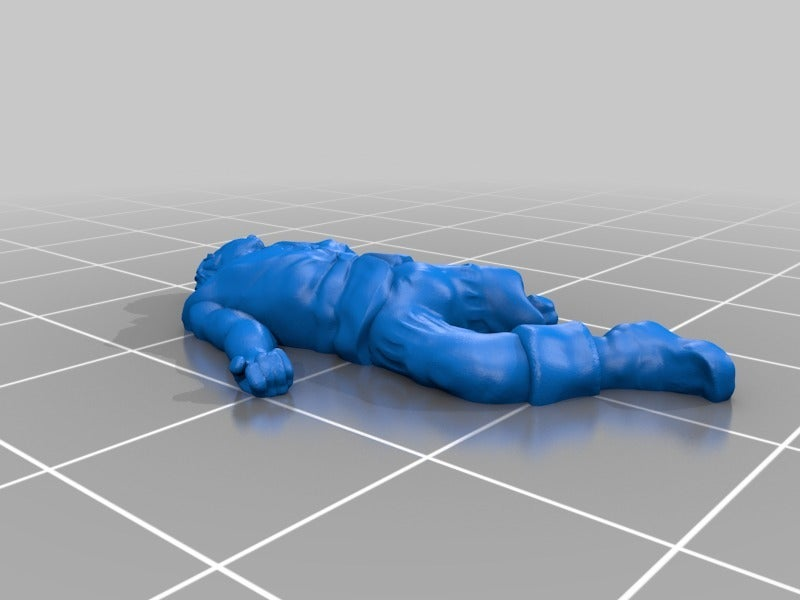 😵 28mm Dead Male Villagers・Free STL File for ・Cults