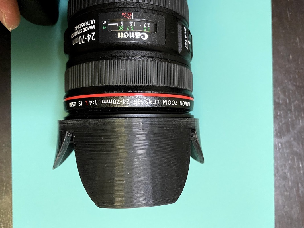 📷 Canon lens hood・Free STL File for ・Cults