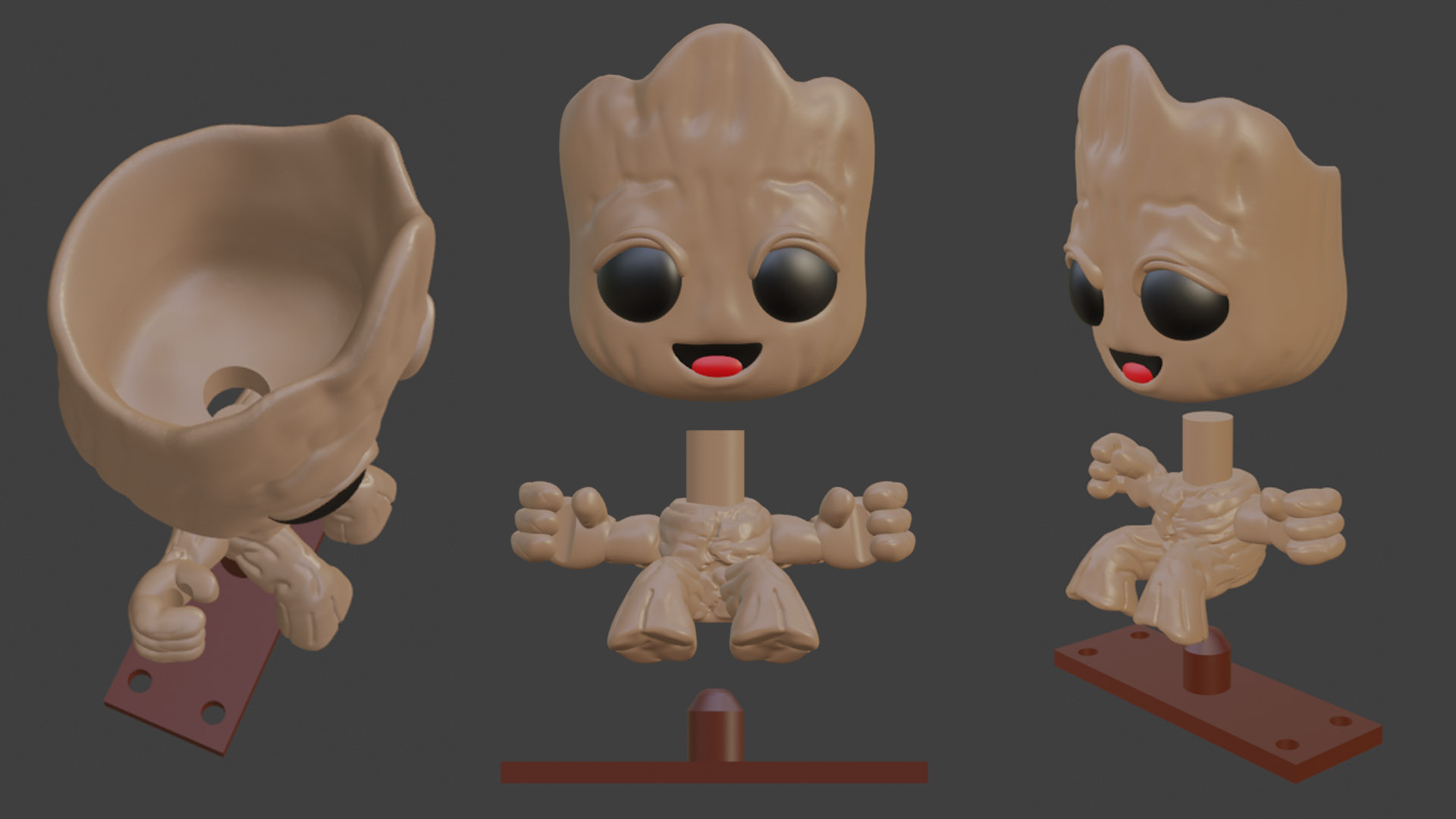 STL file BABY GROOT SWING 👶 ・3D printer design to download・Cults