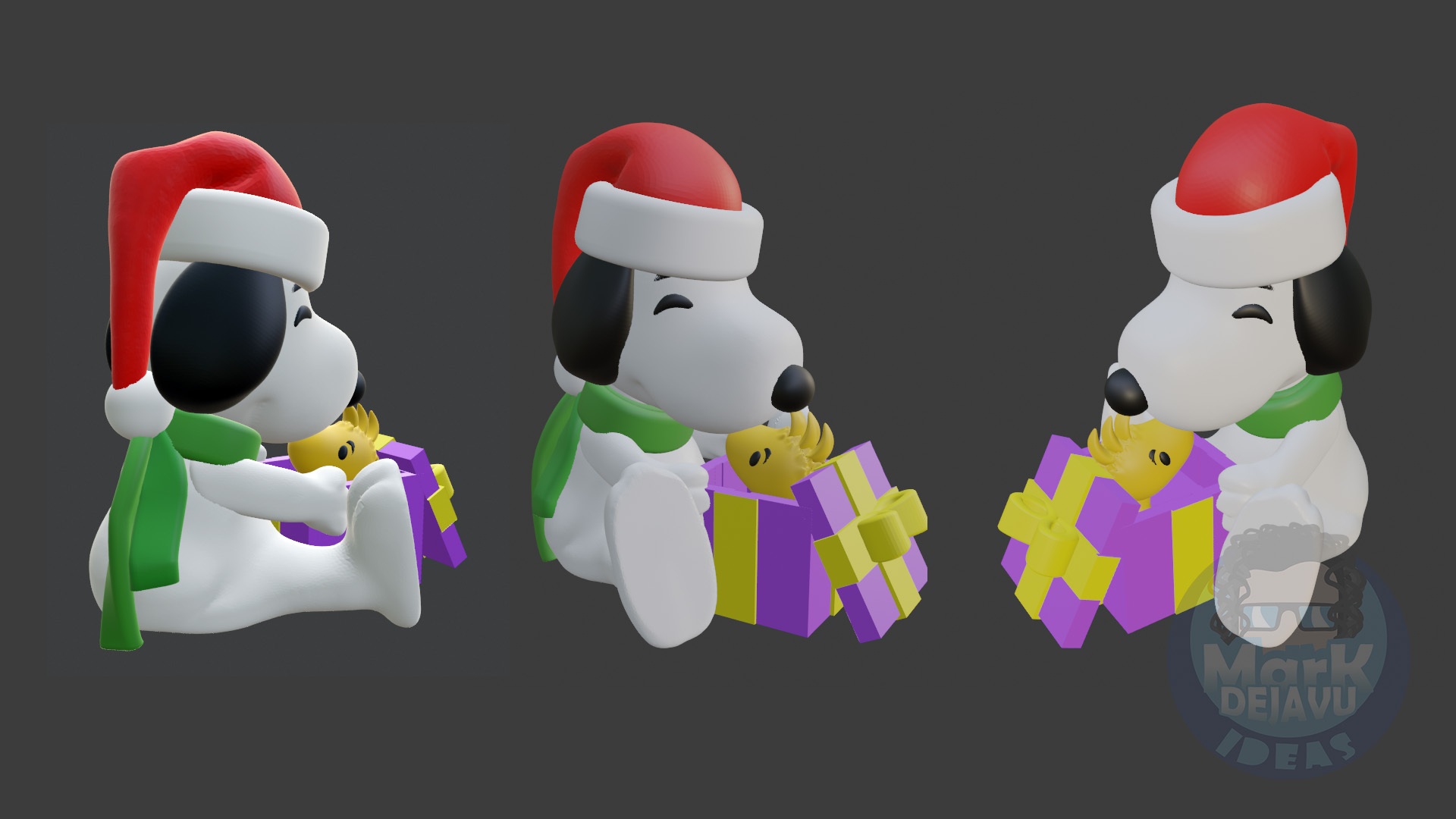 3d Snoopy Christmas