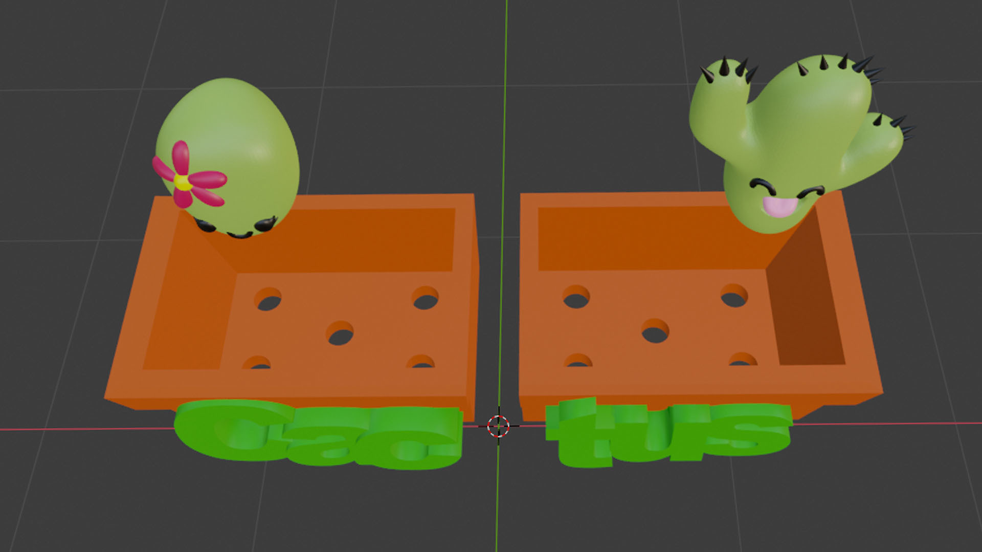 🌵 Maseta Cactus・ STL File for ・Cults