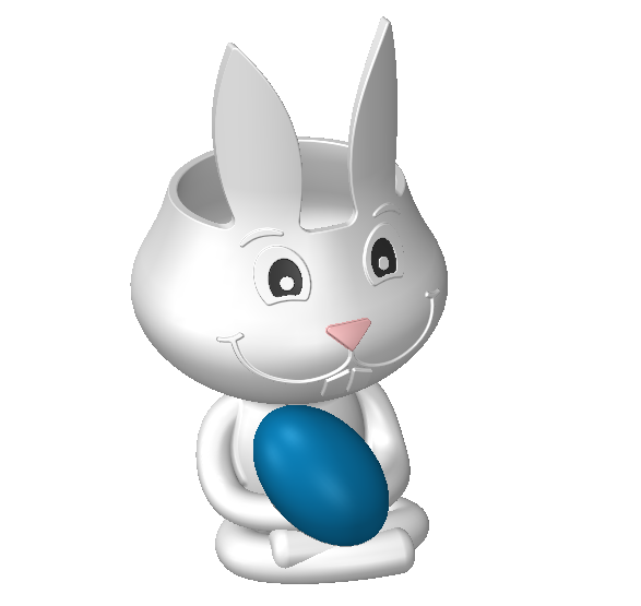 🪴 ROBERT LAPIN DE PÂQUES, LAPIN, LAPIN DE PÂQUES ROBERT・Fichier STL ...