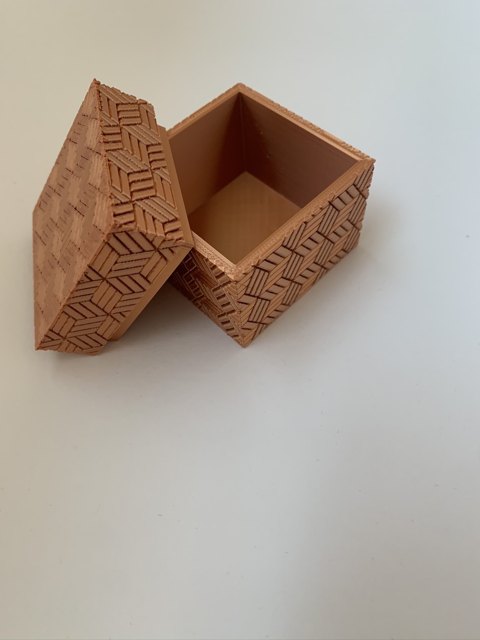 3D printer Square textured box • made with Creality Ender 3・Cults