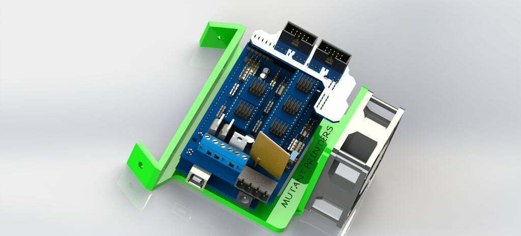 🧞‍♂️ arduino ramps 1.4 with 60mm fan mount, 60 degree offset v mount ...