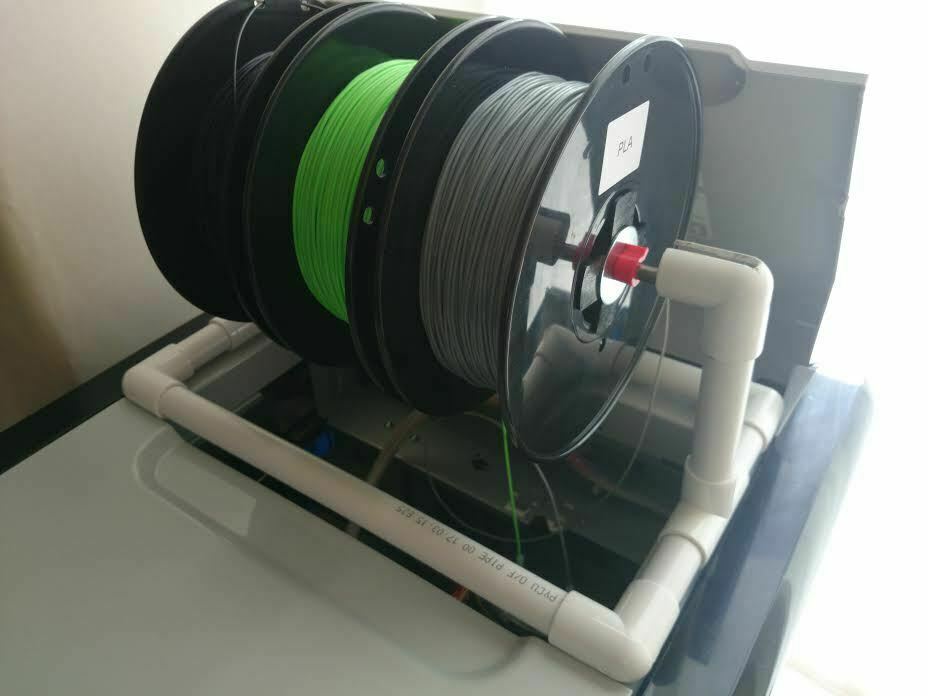Free STL file Spool Holder 57mm Strong with Bearing Mount Clips in ...