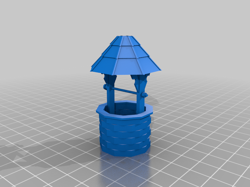 🌳 Wishing Well Concept Model・Free 3D File for ・Cults