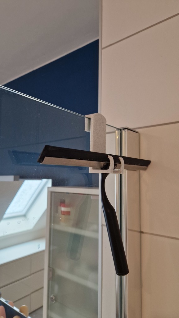 Free 3D file shower wiper hanger 🚿 ・3D printer design to download・Cults