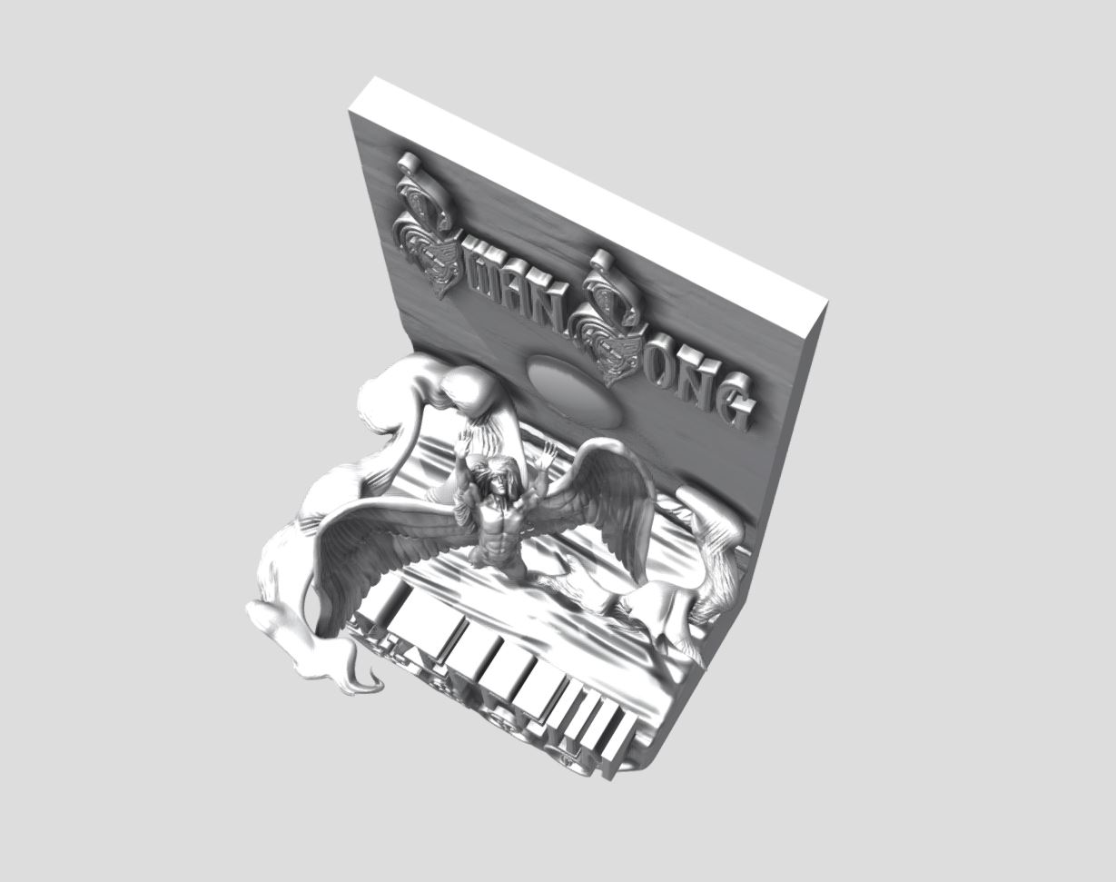 🦢 Led Zeppelin - Swan Song Impresión 3D・Archivo STL para ・Cults