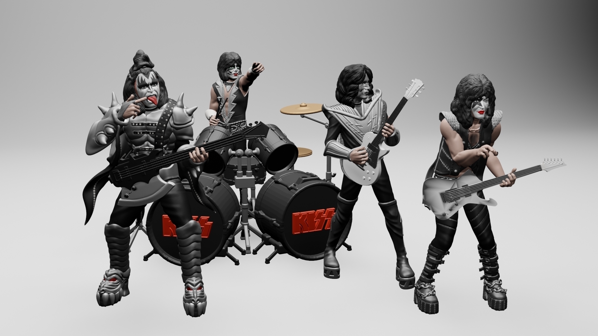 Fichier STL paul stanley kiss - 3dprinting 💋 ・Plan à imprimer en 3D à ...