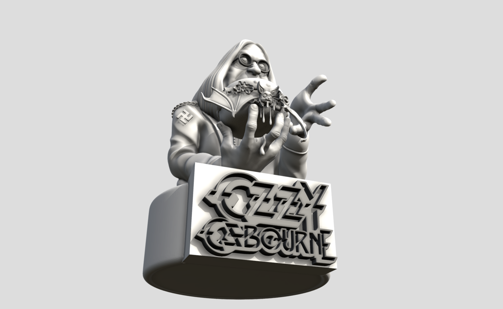🪨 ozzy osbourne - 3dprinting・ STL File for ・Cults