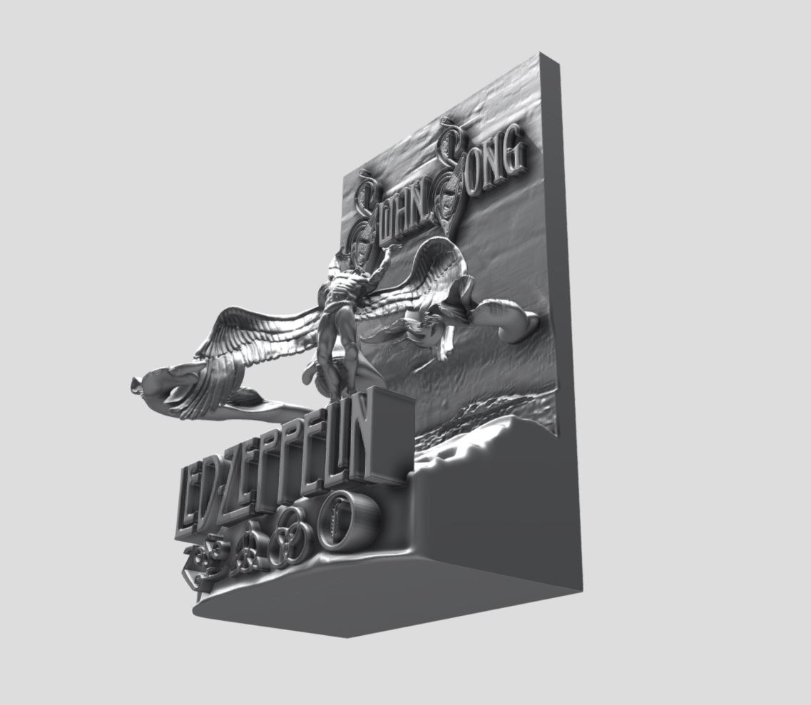 STL file Led Zeppelin - Swan Song 3D Printing 🦢・3D printer model to ...