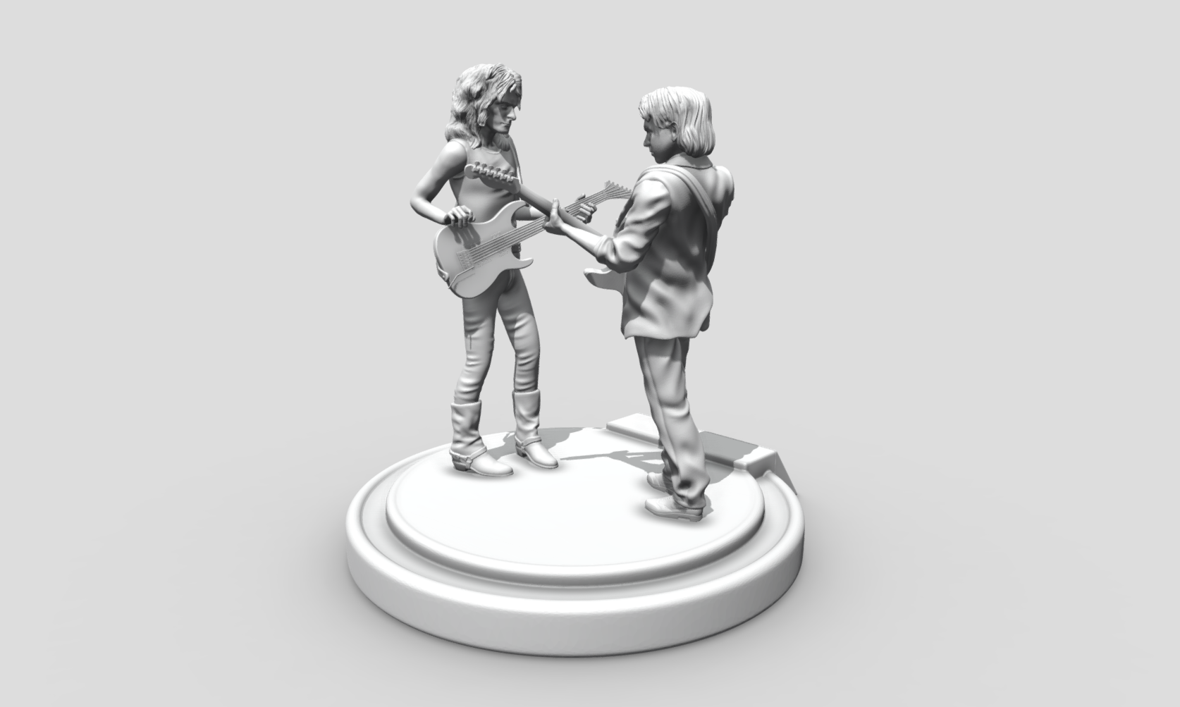 3D file Steve Vai vs Ralph Macchio 3D printing 🏫 ・Design to download ...