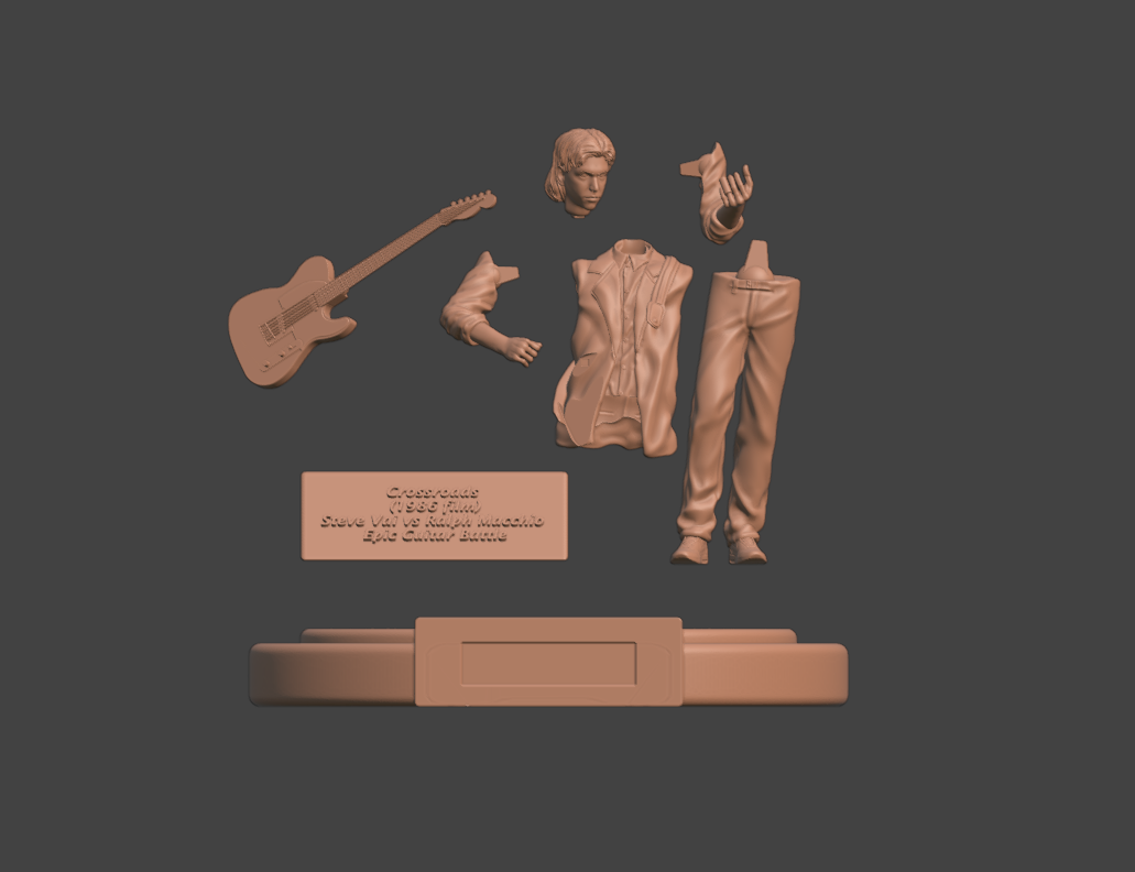 3D file Steve Vai vs Ralph Macchio 3D printing 🏫 ・Design to download ...