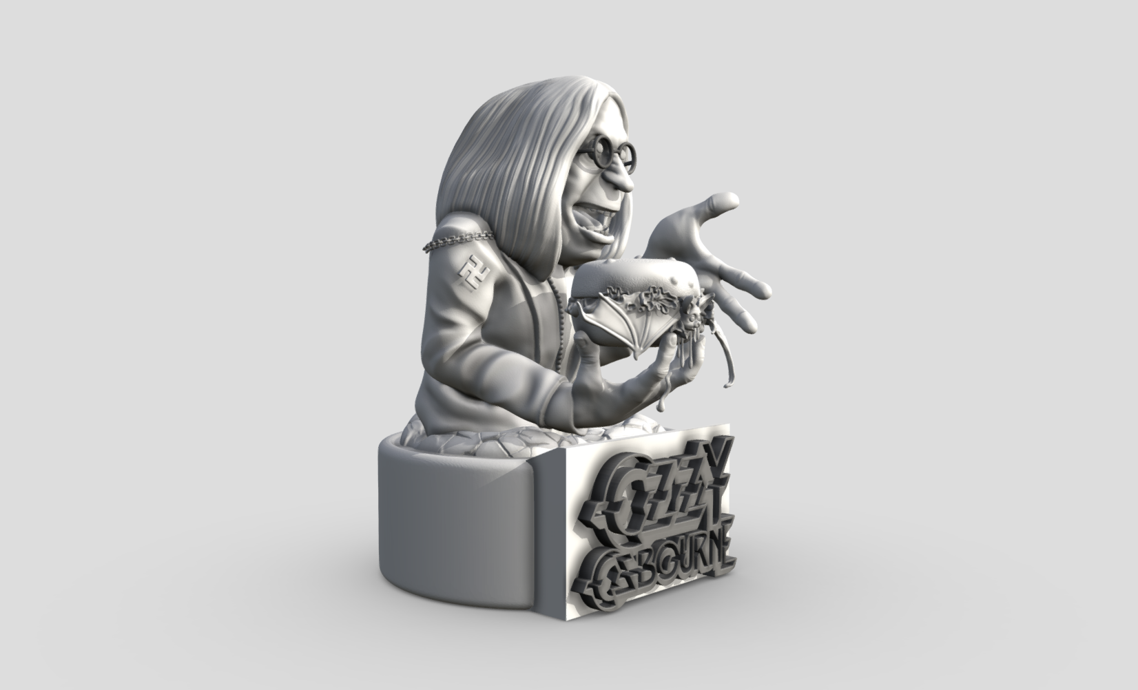 🪨 ozzy osbourne - 3dprinting・ STL File for ・Cults