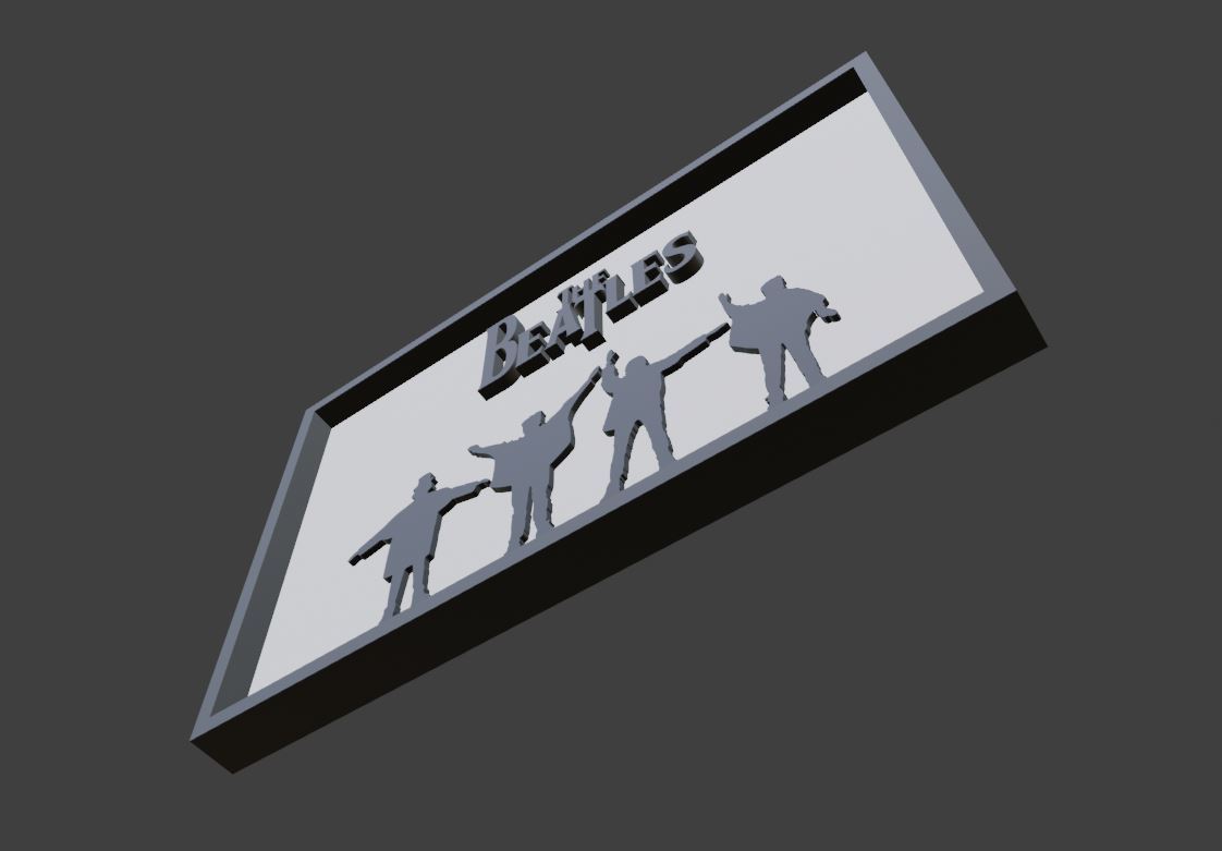 Free 3D file The beatles 🎵 ・3D printer design to download・Cults