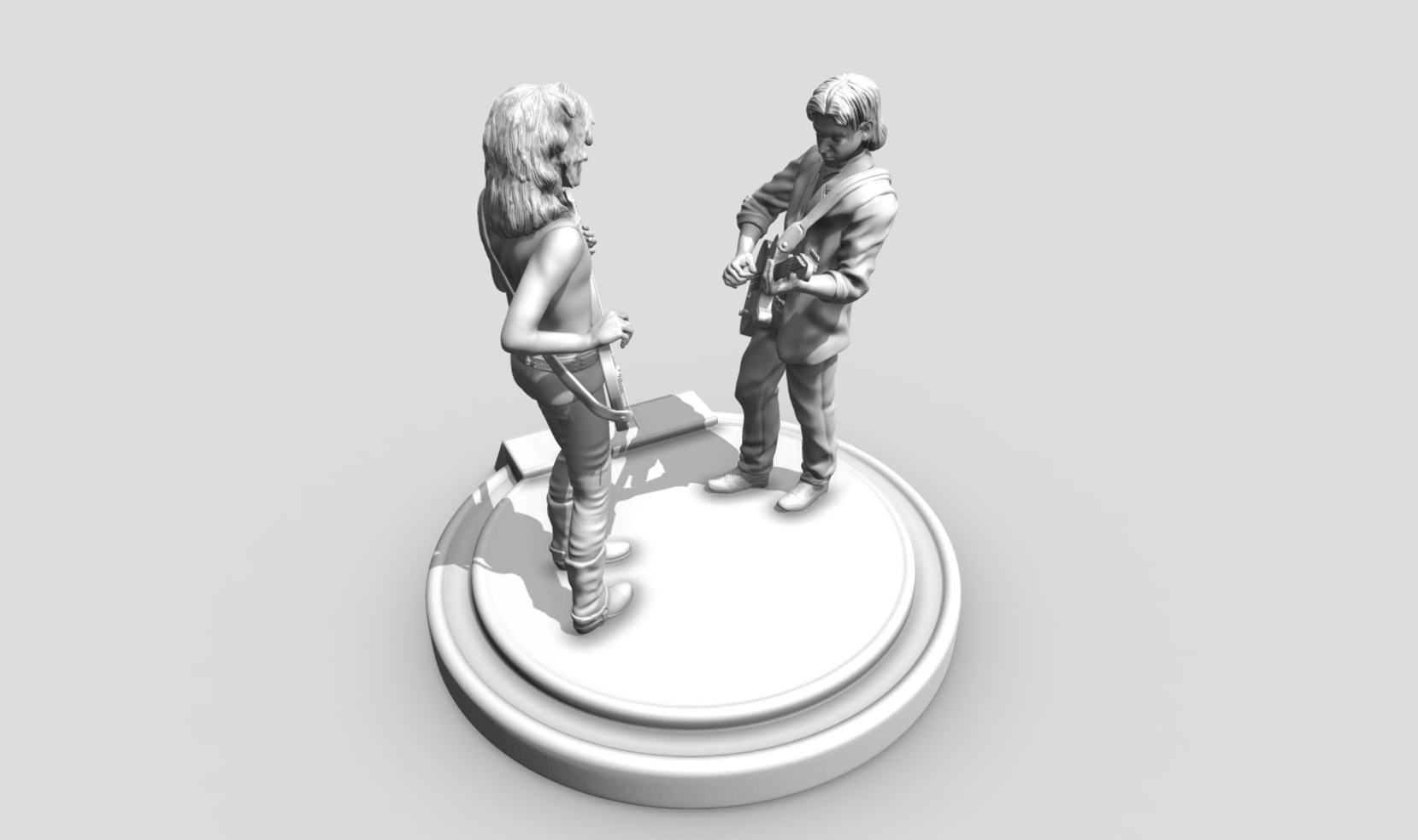 3D file Steve Vai vs Ralph Macchio 3D printing 🏫 ・Design to download ...