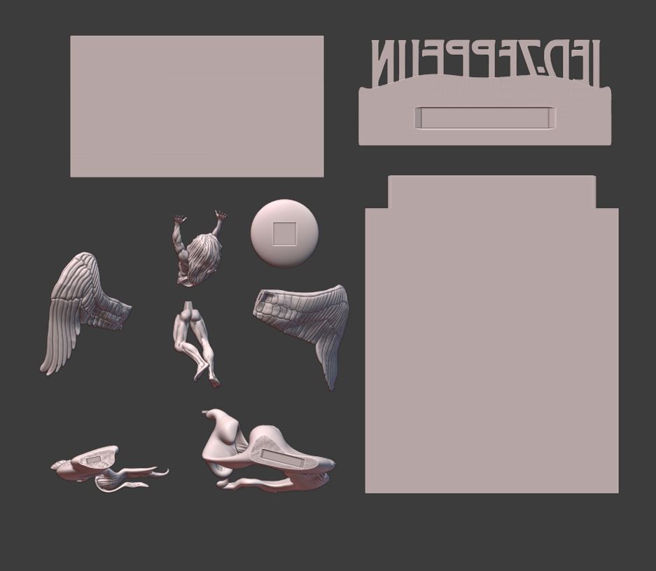 🦢 Led Zeppelin - Swan Song 3D Printing・ STL File for ・Cults