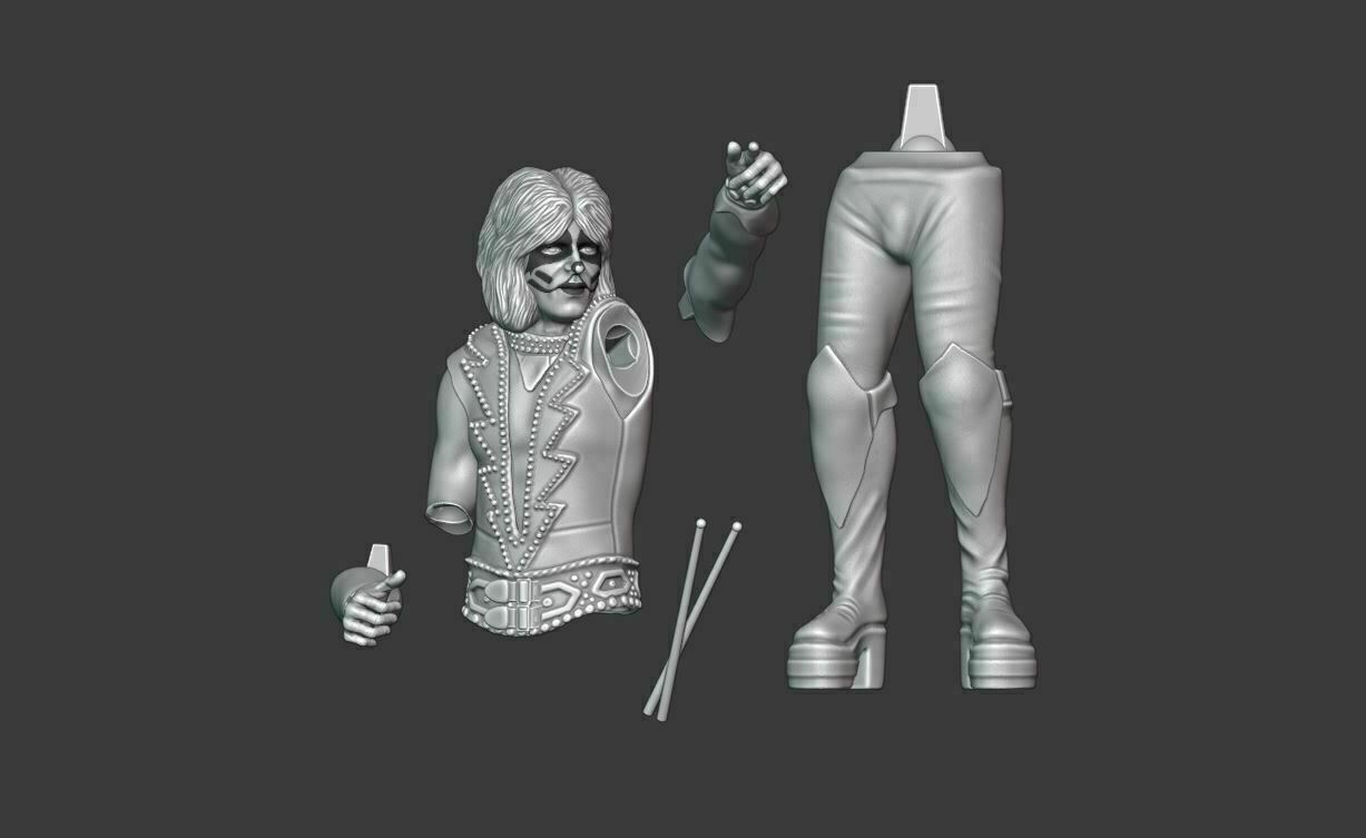 STL file eric singer Kiss - 3Dprinting 🧑‍🎤・3D printing template to ...