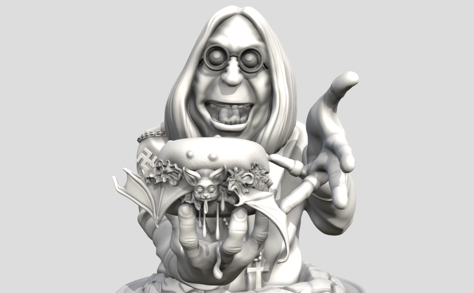 🪨 ozzy osbourne - 3dprinting・ STL File for ・Cults