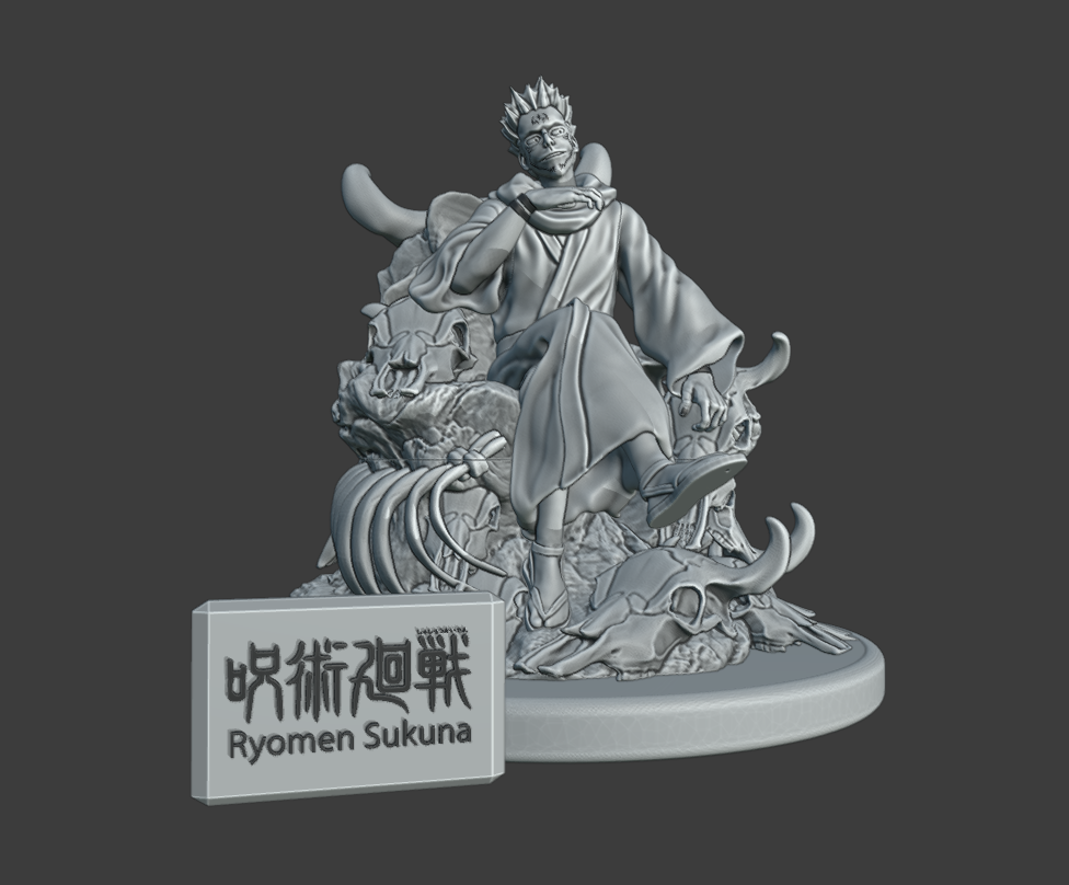 🦸 Jujutsu Kaisen - Sukuna Ryomen 3d printing・Archivo STL para ・Cults