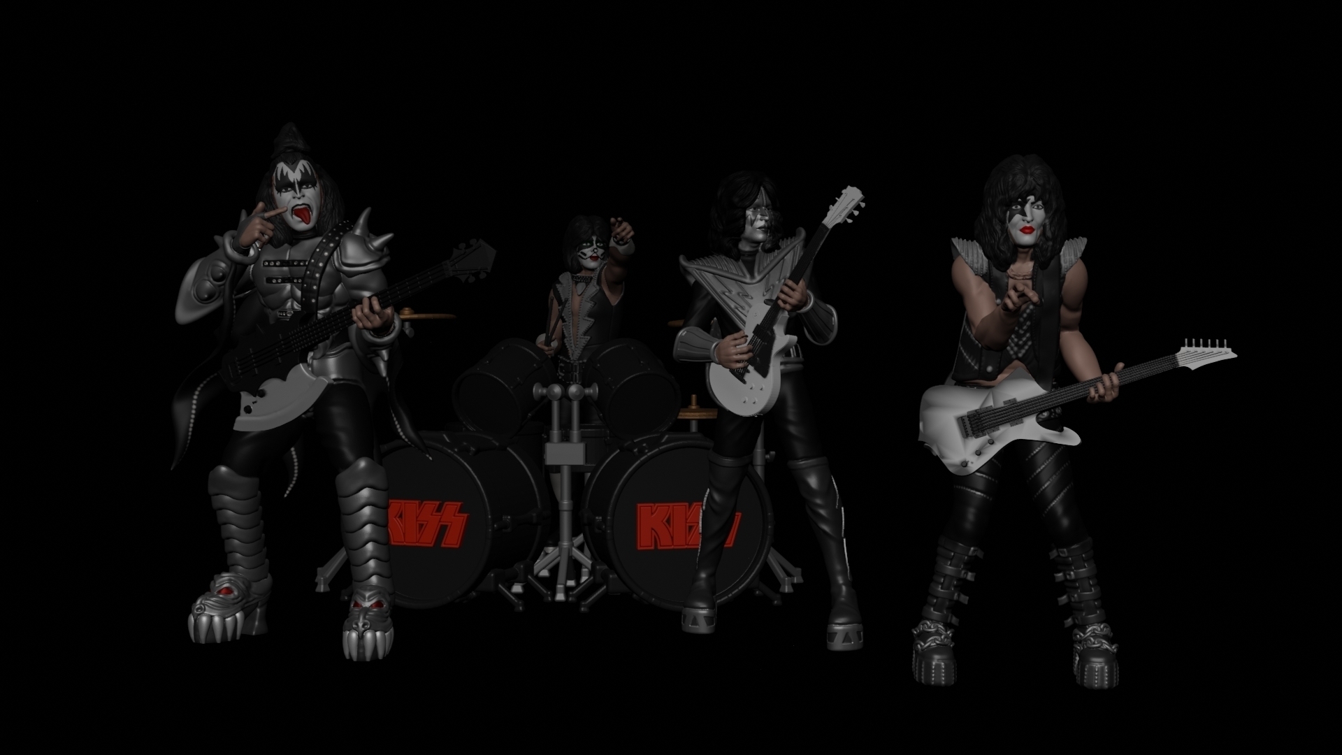💋 paul stanley kiss - 3dprinting・Archivo STL para ・Cults