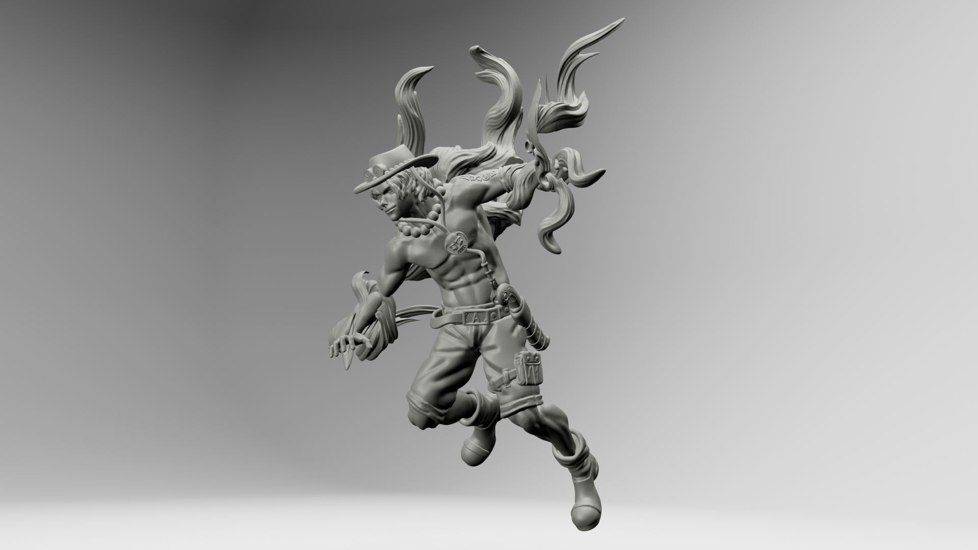 ♠️ Portgas D. Ace - One Piece 3D printable・ STL File for ・Cults