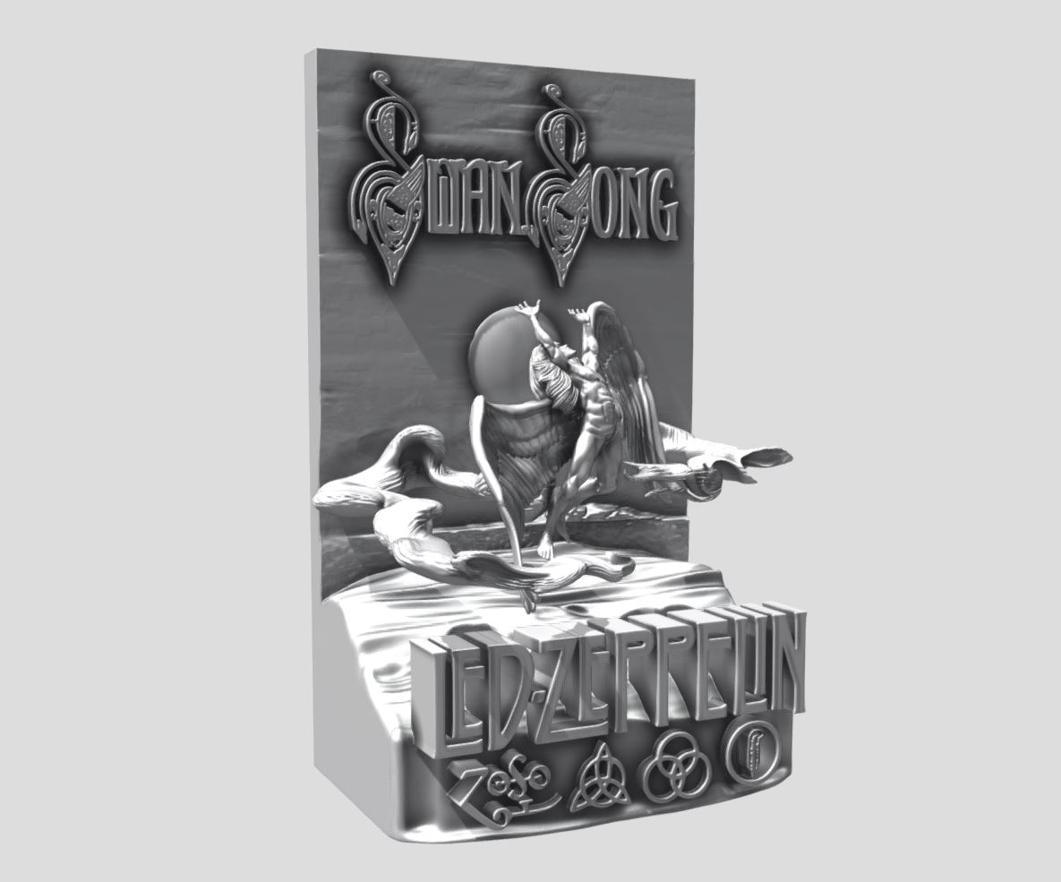 🦢 Led Zeppelin - Swan Song Impresión 3D・Archivo STL para ・Cults
