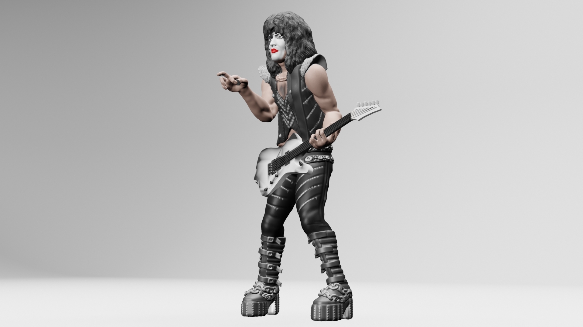 Fichier STL paul stanley kiss - 3dprinting 💋 ・Plan à imprimer en 3D à ...