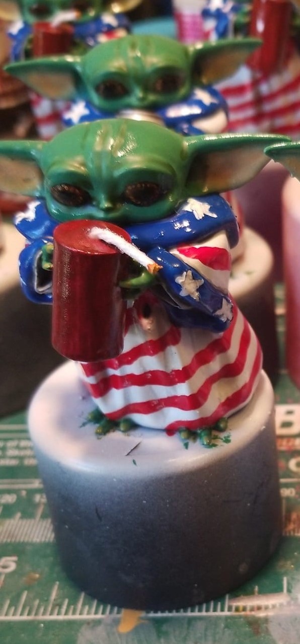 3D file Baby Yoda- 4th of July 👶 ・3D printing idea to download・Cults