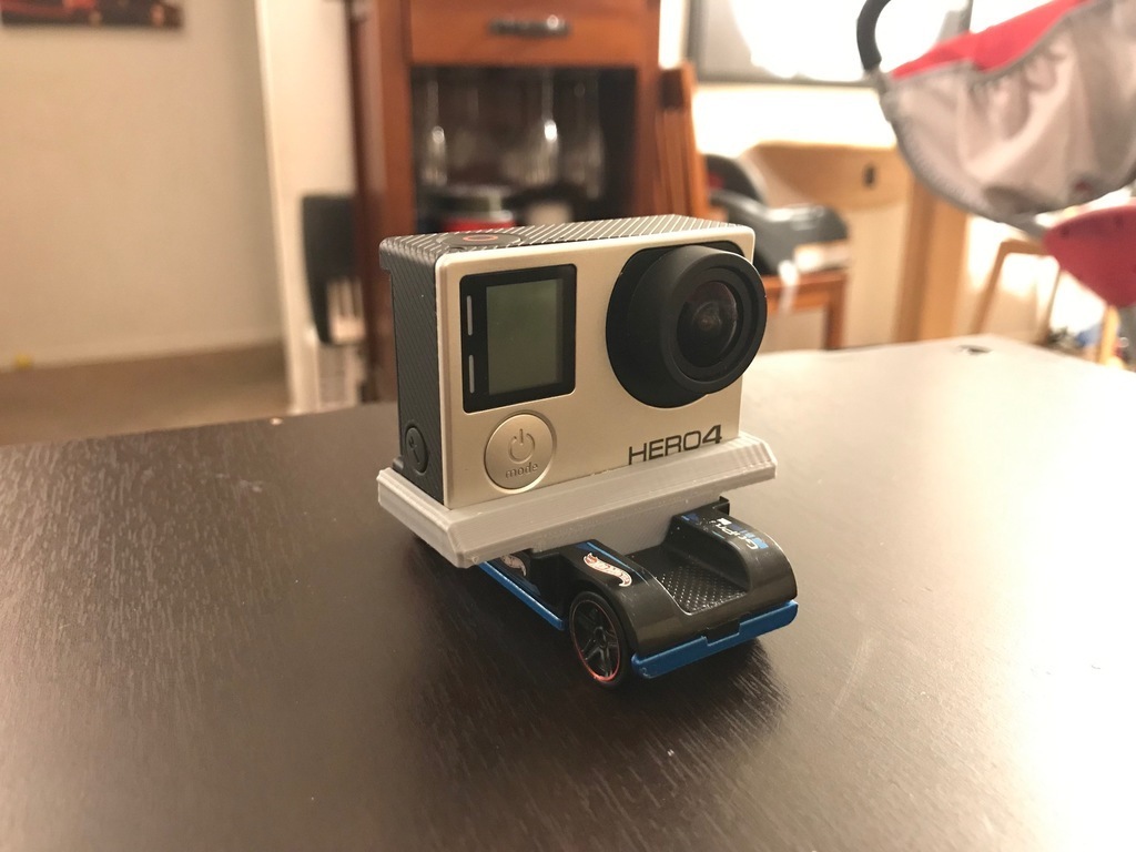 Free OBJ file Hot Wheels GoPro Car to GoPro 3 & 4 Adapter 🥵 ・3D printer ...