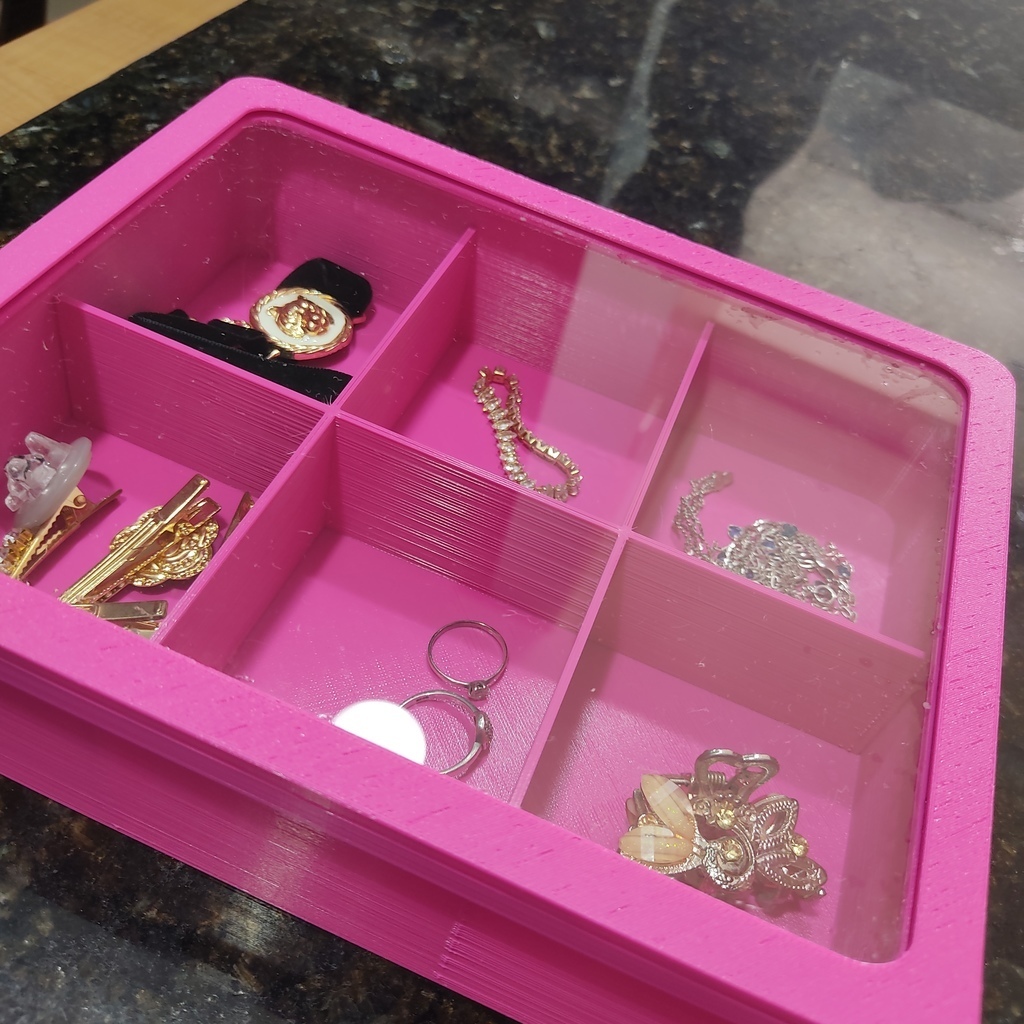 Free 3D file Square jewelry box with glass 🟪 ・3D printable model to ...