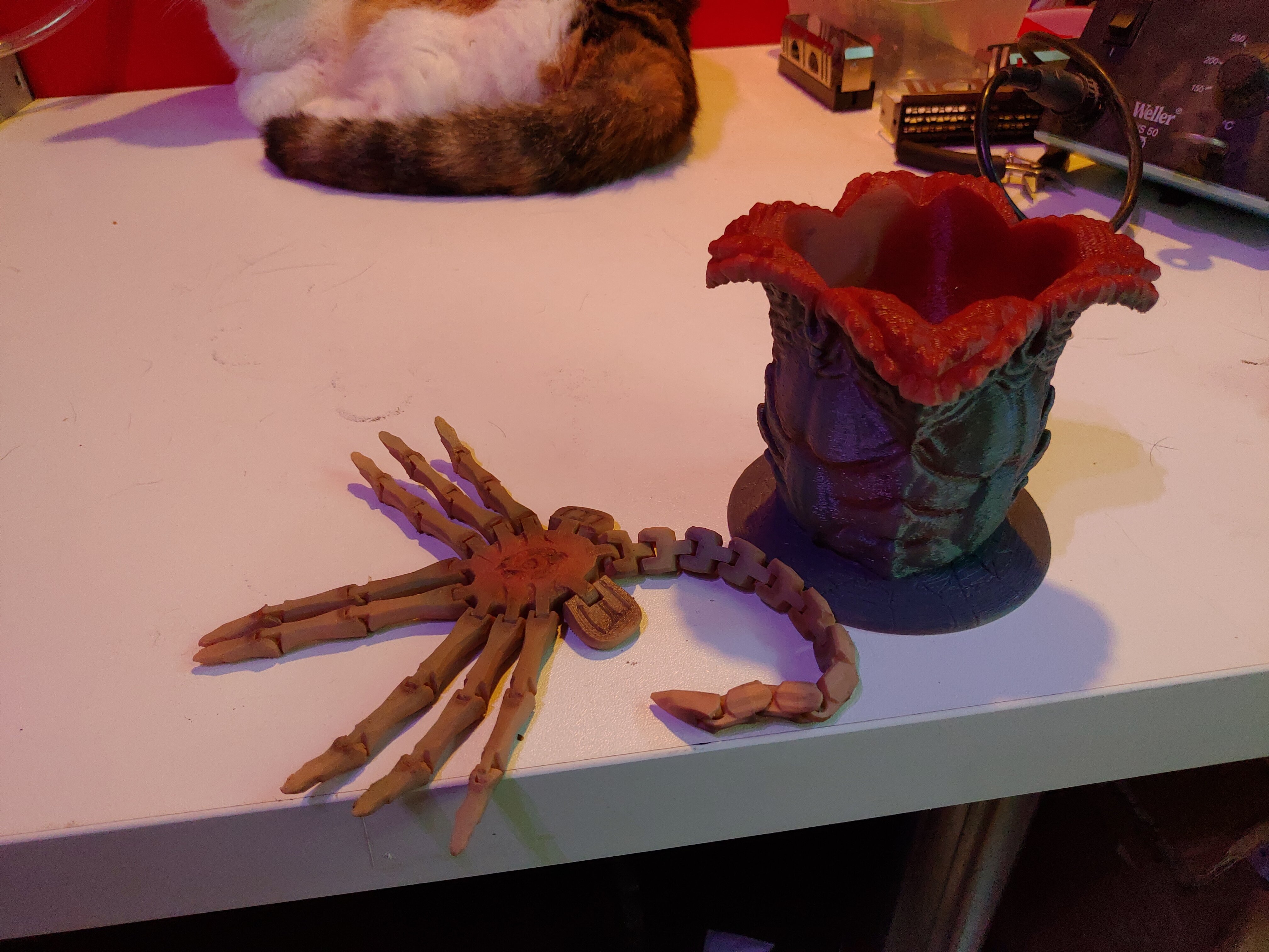 3D print Flexi-Facehugger・Cults