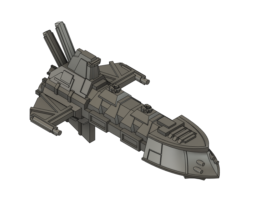 Free STL file Havoc Frigate 🎲 (STEP)・Model to download and 3D print・Cults