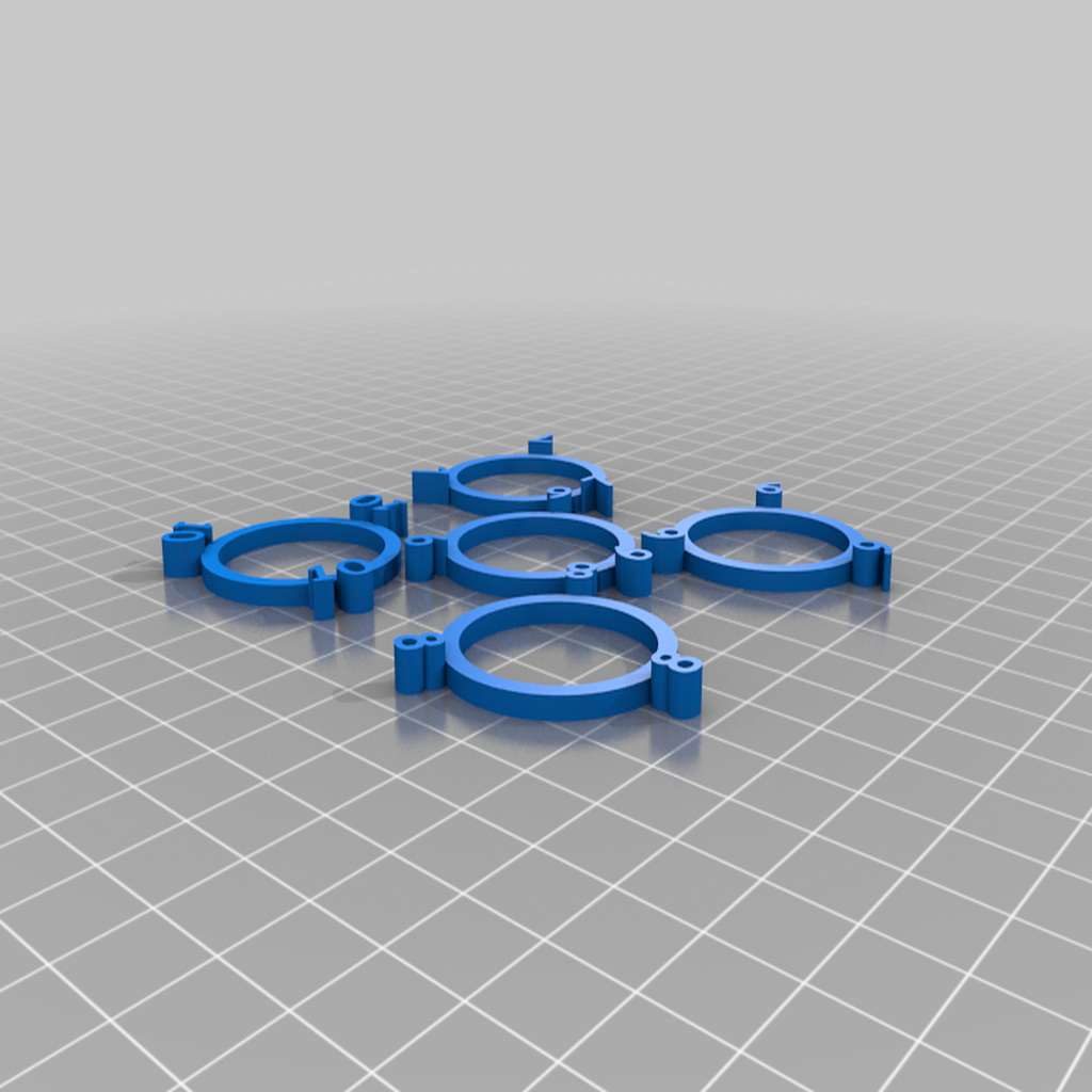 🧸 DnD Condition Rings - OpenSCAD・Free STL File for ・Cults