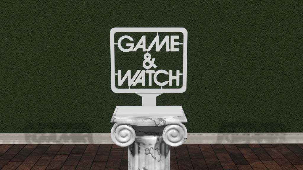 Free STL file Game & Watch Logo ⌚ ・3D print design to download・Cults