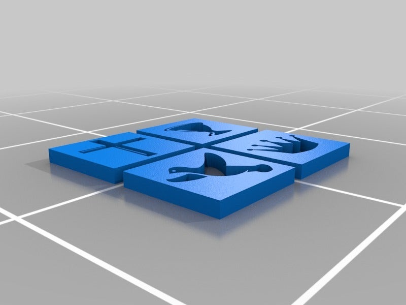 ⛪ Foursquare Church Logo・ STL File for ・Cults