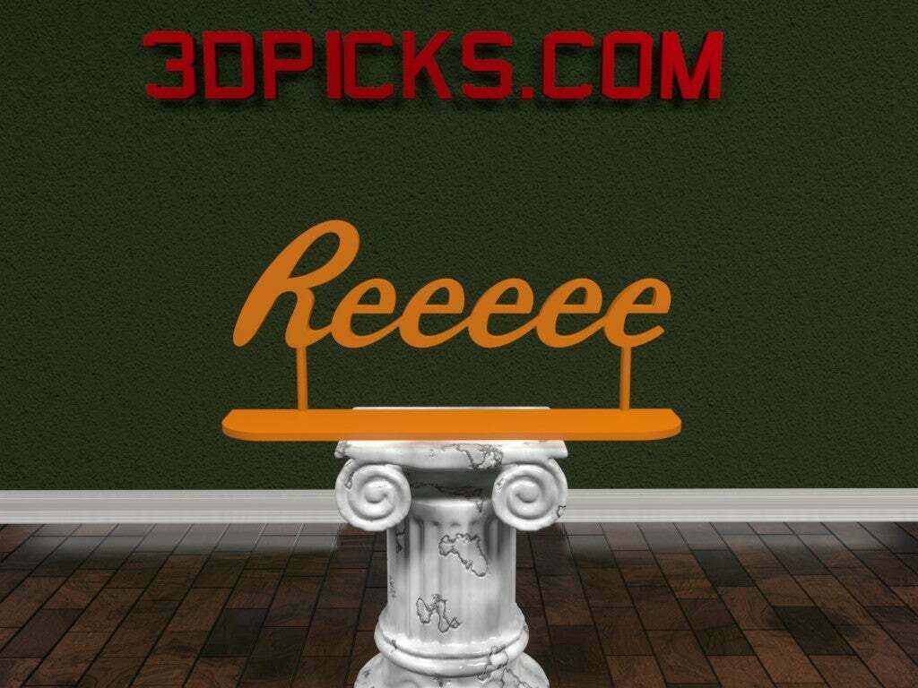 STL file Reeeee 🚩 ・3D print object to download・Cults