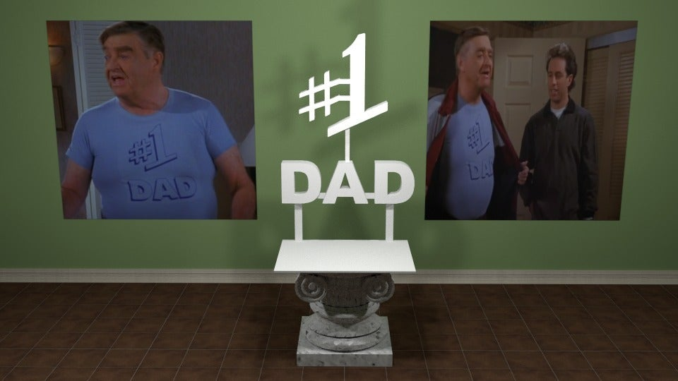 STL file # 1 Dad 🚩 ・3D printing model to download・Cults