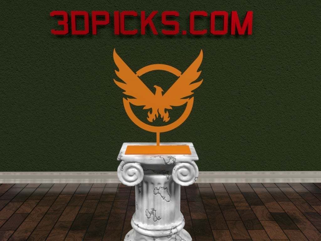 🚩 The Division Emblem.・Free STL File for ・Cults