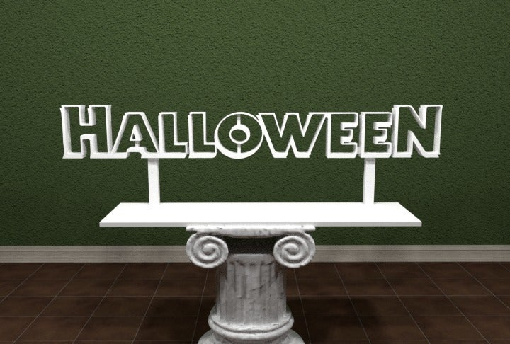 🎃 Halloween Logo・ STL File for ・Cults