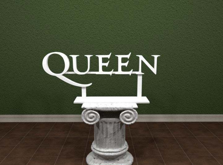 👸 Queen Logo.・Free STL File for ・Cults
