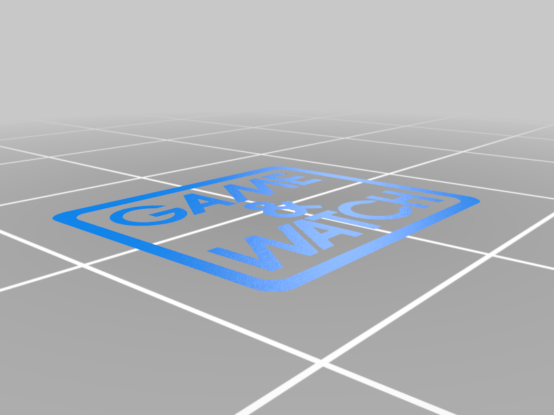 Free STL file Game & Watch Logo ⌚ ・3D print design to download・Cults