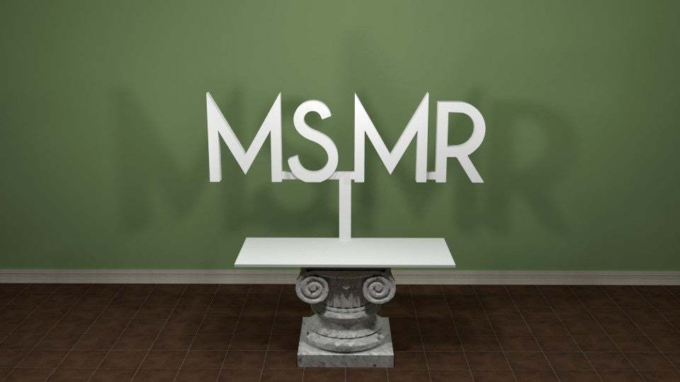 Free STL file MS MR Logo 🎵 ・3D printing template to download・Cults