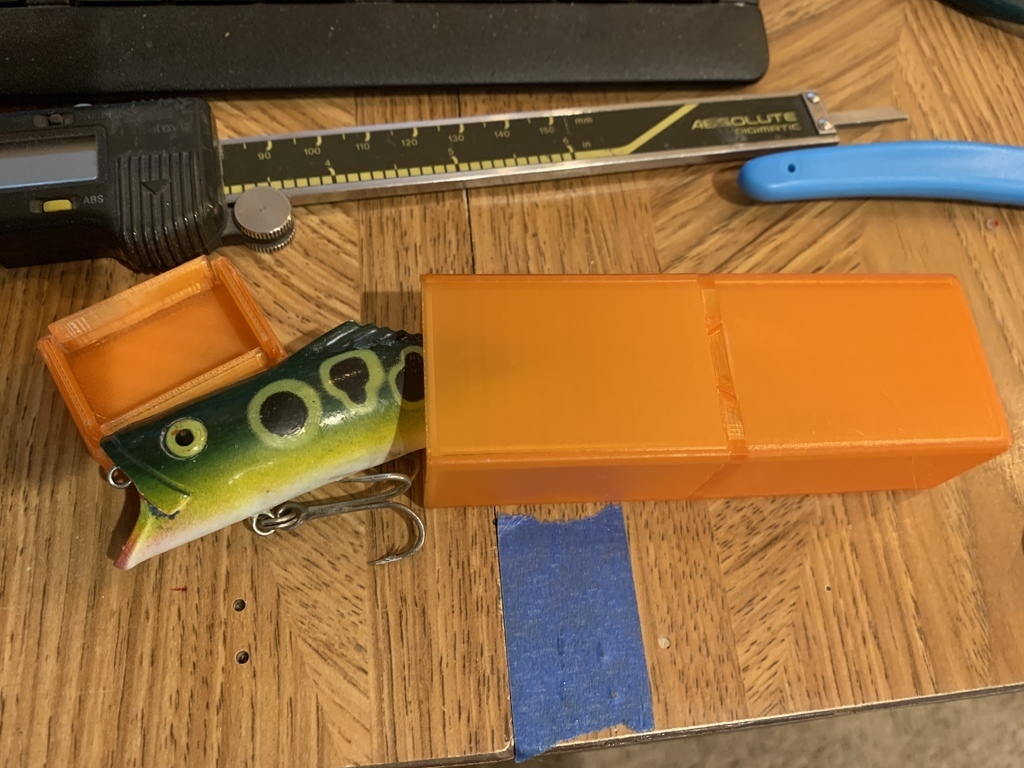 🎣 Fishing Lure Box with Lid・ 3D File for ・Cults