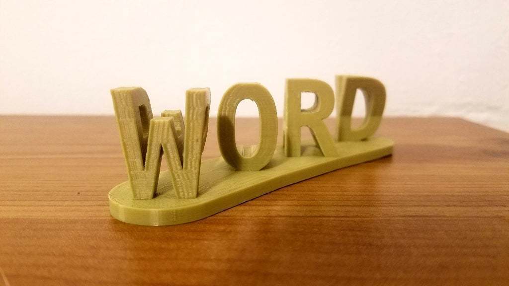 Archivo STL gratuito Ilusión de palabras dobles personalizables AKA "I ...