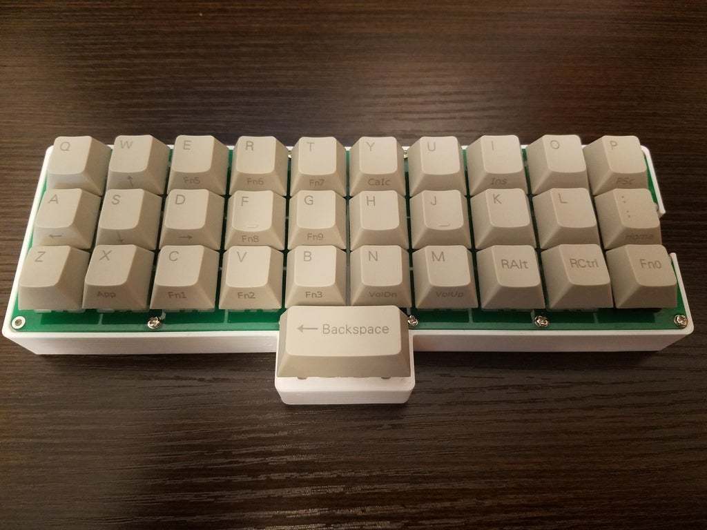 Free STL file Gherkin (Ortholinear Keyboard) Spacebar Sandwich Case ⌨️ ...